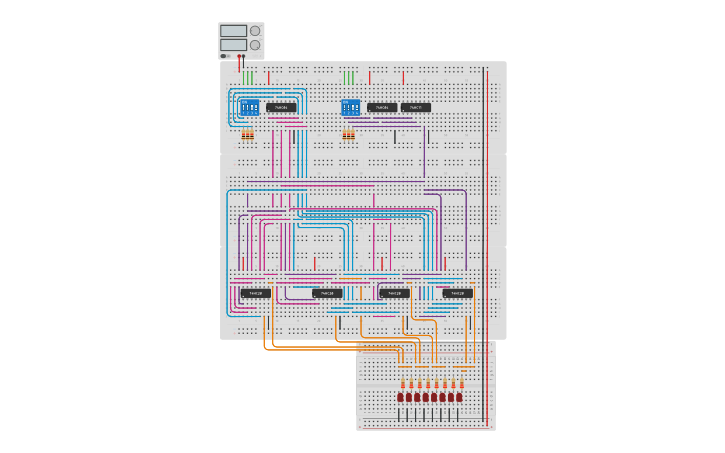Circuit design Decoder - Tinkercad