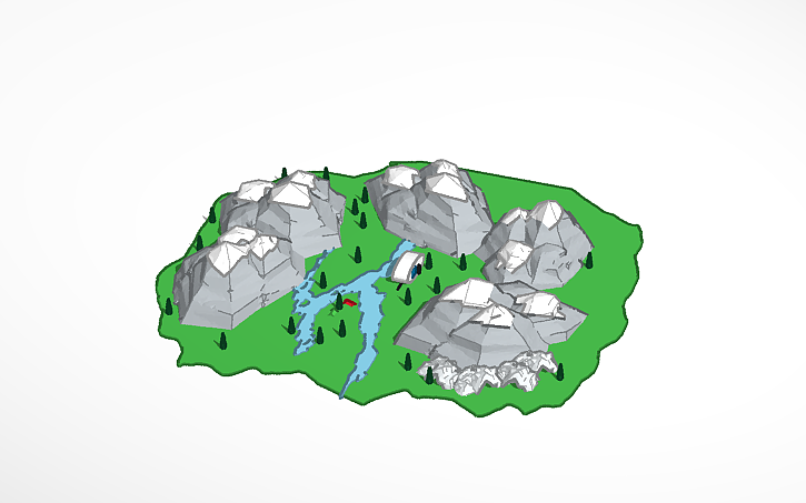 3D design Mountains | Tinkercad