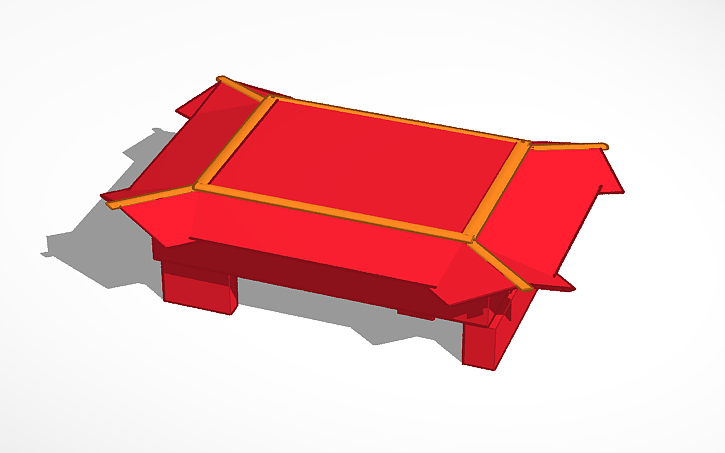 3D design Japanese house - Tinkercad
