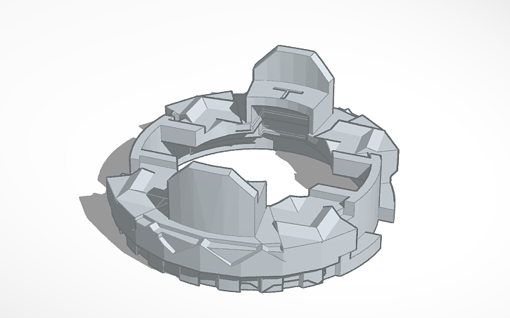 3D design Beyblade Burst Evolution "Trapper" Forge Disk (Chief Indius ...