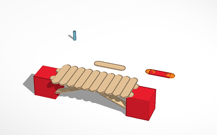 3D design bridge - Tinkercad