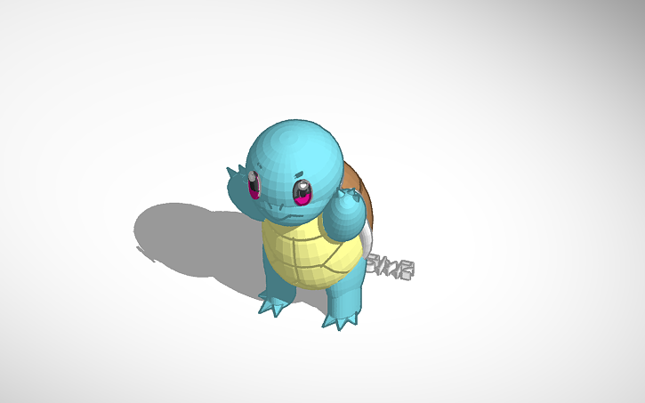 3D design Squirtle - Tinkercad