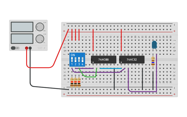 Circuit design Ejercicio 3 - Tinkercad