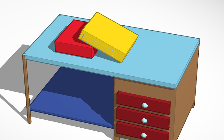 3D design desk | Tinkercad