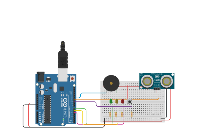 Circuit design Tugas KD Arduino 3 - Tinkercad
