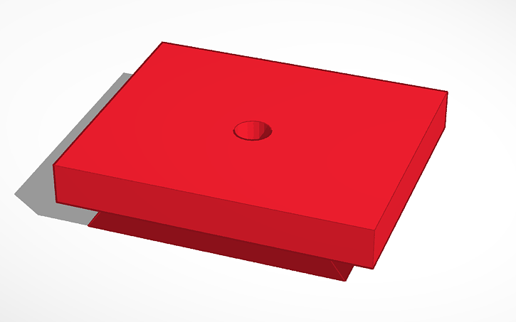 3D design red accent - Tinkercad