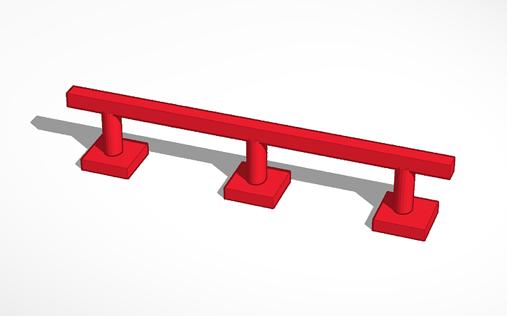 3D design jhonnys rail - Tinkercad