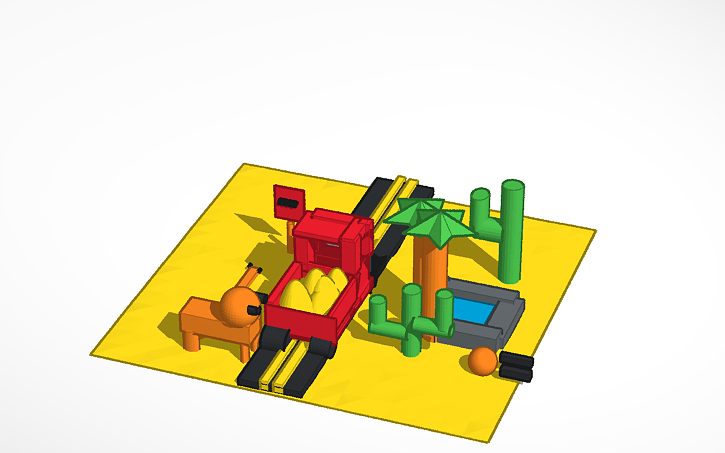 3D design The Desert - Tinkercad