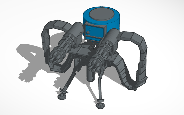 3D design Sentry (2 lvl) TF2 - Tinkercad
