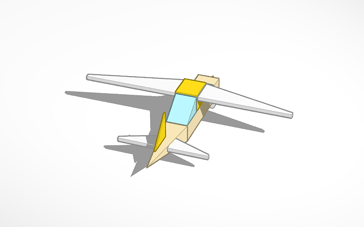 3D design air plane - Tinkercad