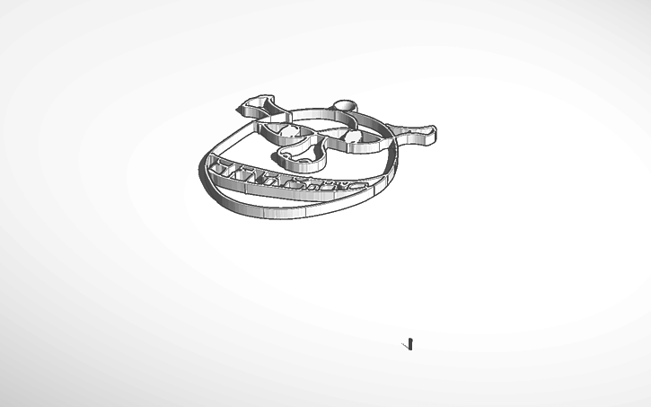 3D design Shrek Chain - Tinkercad