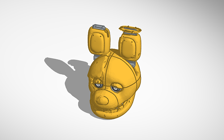 3D design movie spring bonnie mask - Tinkercad