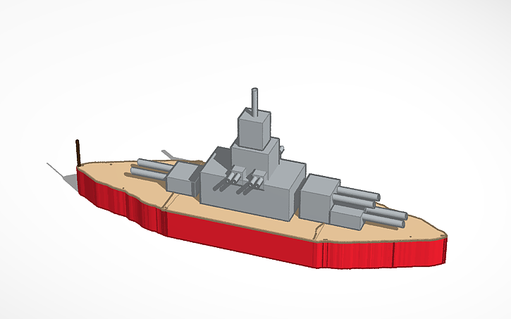 3D design Uss Alabama - Tinkercad