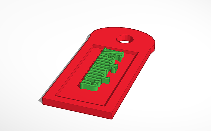 3D design My Keychain - Tinkercad