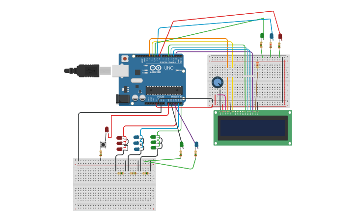 Circuit design Copy of Projeto Arduino - PISCA | Tinkercad