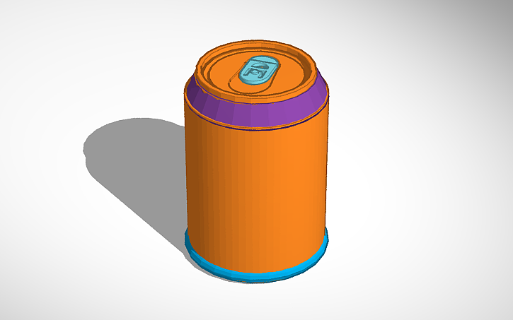 3D design soda can | Tinkercad