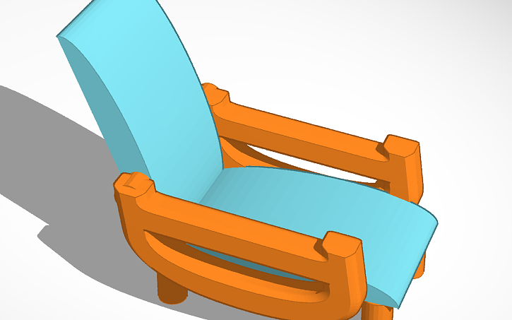 3D design seat - Tinkercad