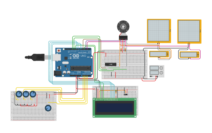 Circuit design Copy of PID Control -- DC Motor with Encoder - Tinkercad