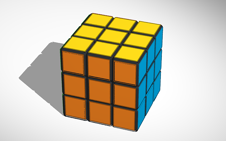 3D design Rubik's Cube | Tinkercad