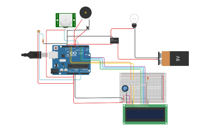 Circuit design Smart Street Light | Tinkercad