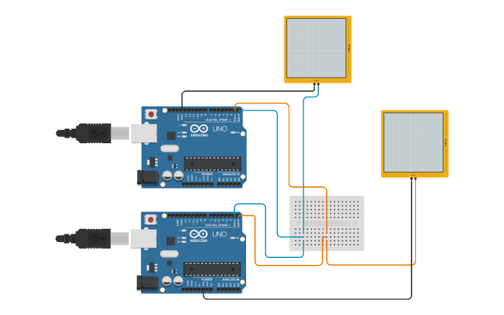 Circuit design Serial Communication with Arduino - Tinkercad