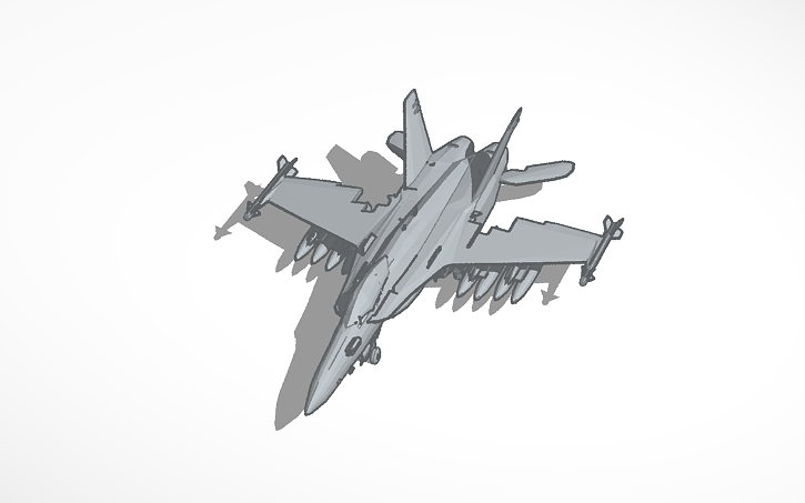 3D design Warplane - Tinkercad