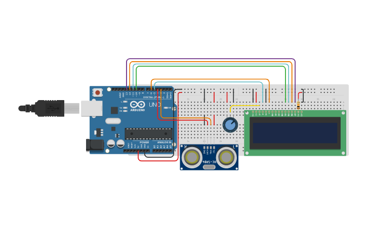 Circuit Design Rangkaian Sensor Tinkercad