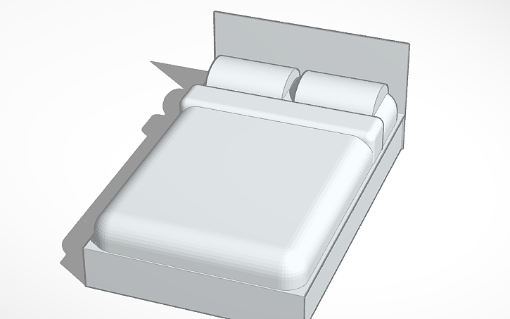 3D design Bed - Tinkercad