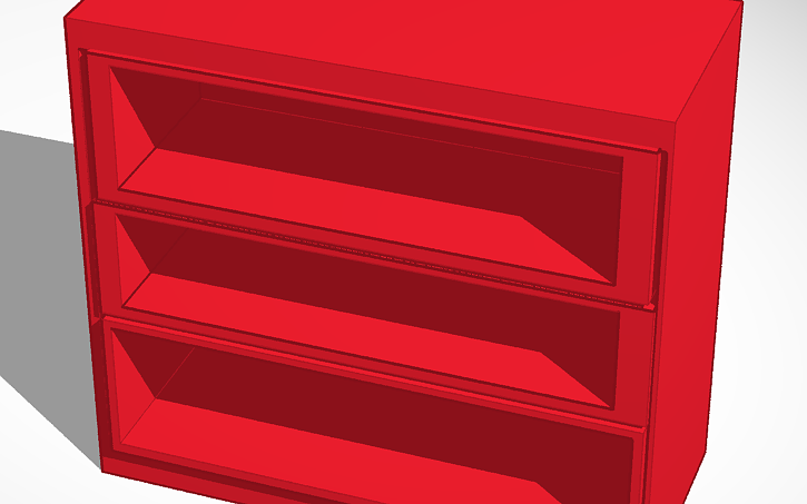 3D design Storage Draws - Tinkercad
