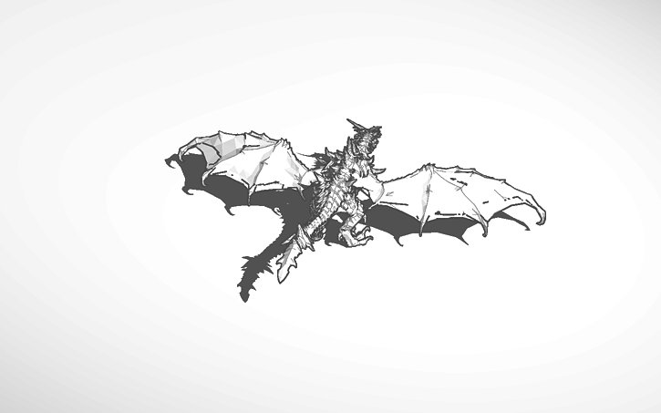 3D design Alduin - Tinkercad