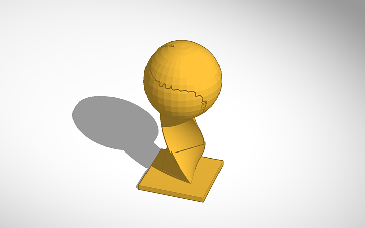 3D design World Cup Trophy - Tinkercad