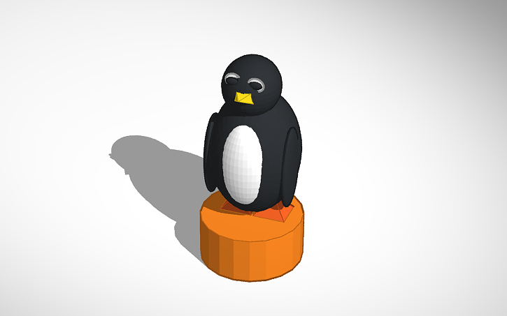 3D design super penguin Awesome_ | Tinkercad