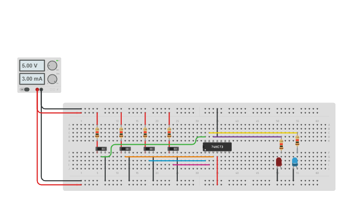 Circuit design LS06_JK FLIP FLOP DENGAN IC 7473_NIKO_38 - Tinkercad