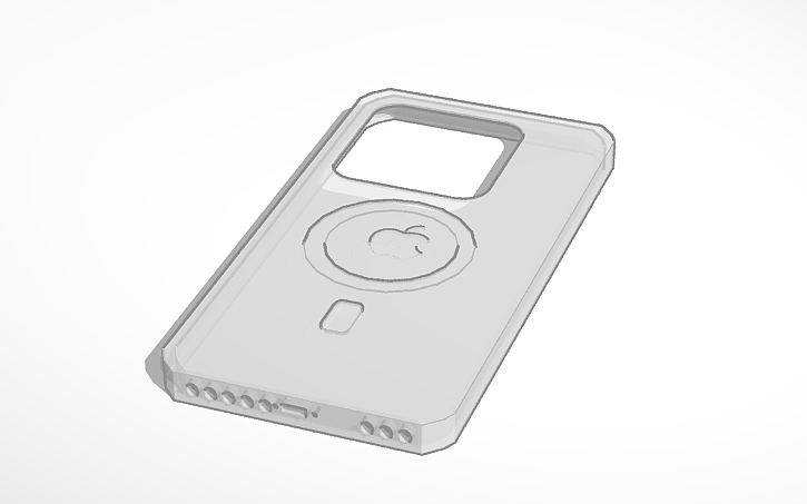 3D design iPhone14 pro mac safe - Tinkercad