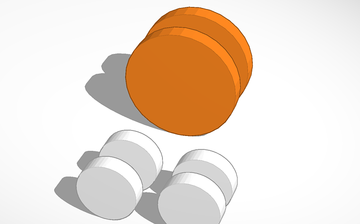 3D design Rubberband Car Wheels - Tinkercad