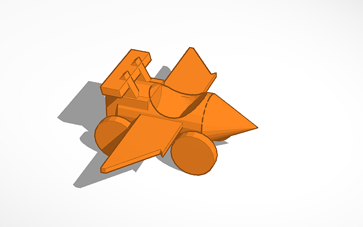 3D design flying car - Tinkercad