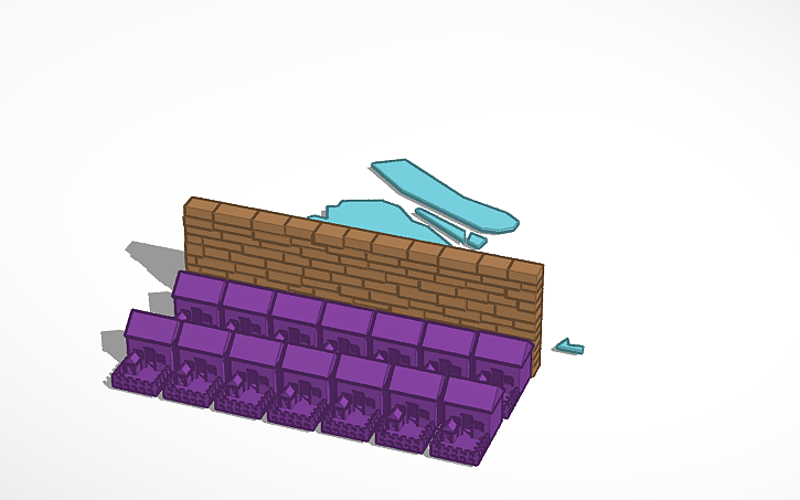 3D design we have to build a wall! - Tinkercad