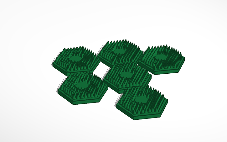 3D design Catan Forest Hex 3D - Tinkercad