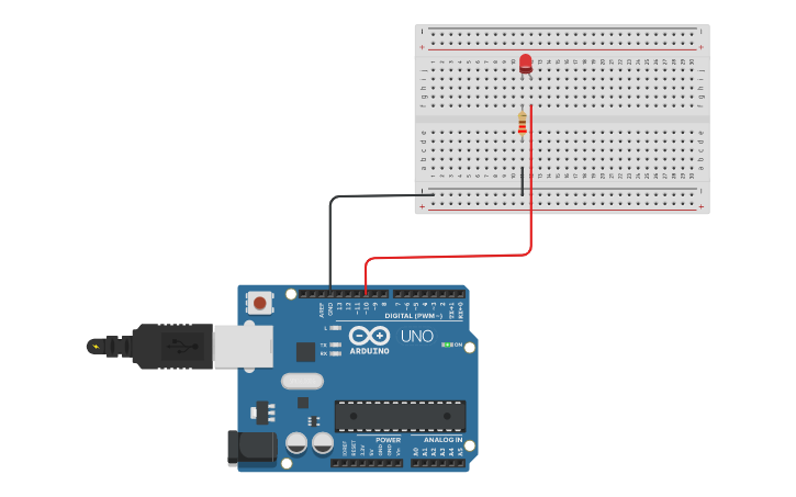 Circuit design pract1-led-intermitente - Tinkercad