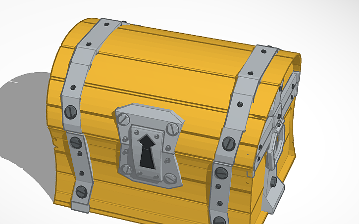 3D design fortnite chest - Tinkercad