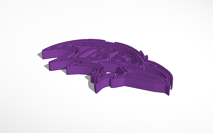 3D design RAVENS LOGO - Tinkercad