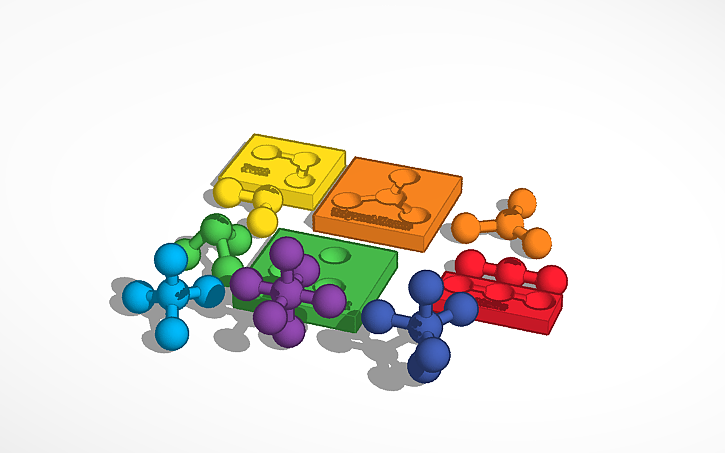 3D design Molecular Bond Shapes | Tinkercad