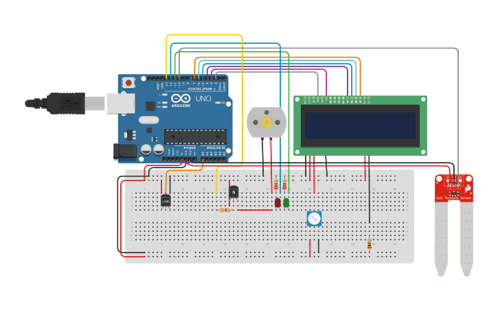 Circuit design GreenHouse - Tinkercad
