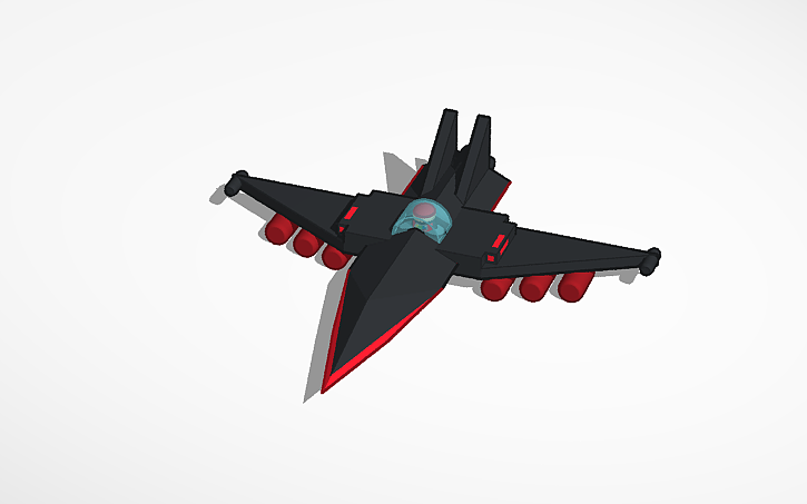 3D design Federation Fighter Jet - Tinkercad