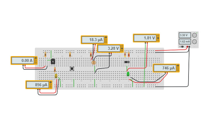 Circuit design VIN LAB Breadboard Demo - Tinkercad