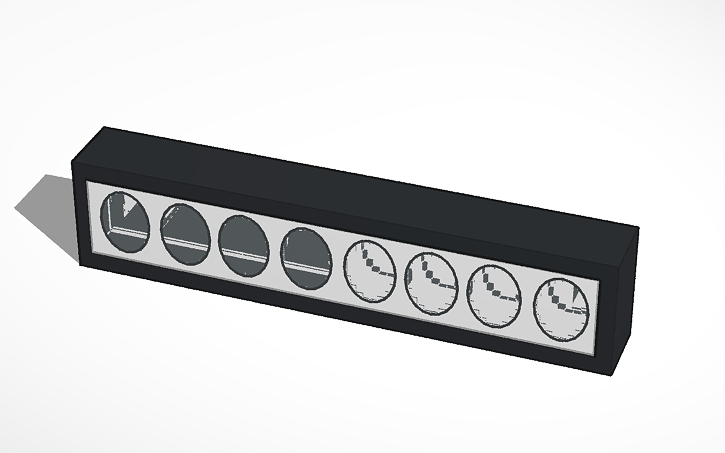 3D design light bar 2.0 - Tinkercad