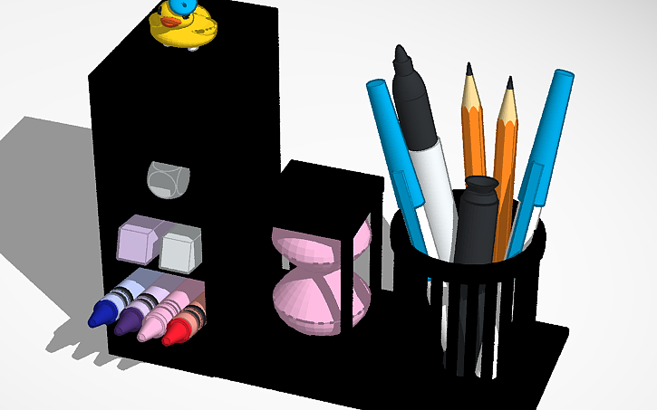 3D design pen stand alv - Tinkercad