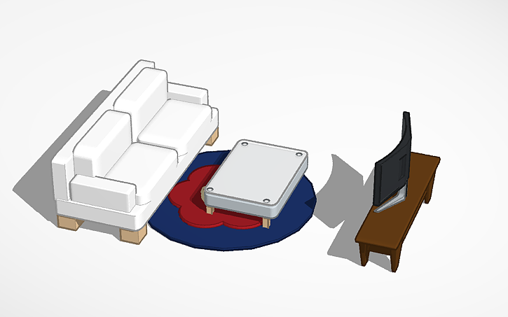 3D design Living room - Tinkercad