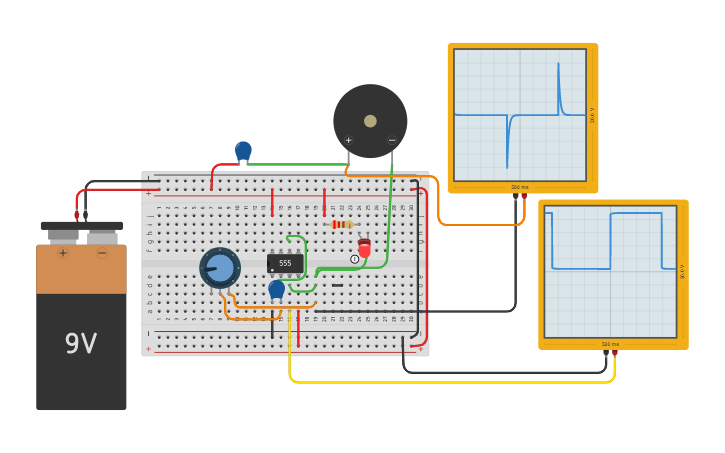 Circuit Design 555 Timer Ticking Sound Generator Tinkercad 2663