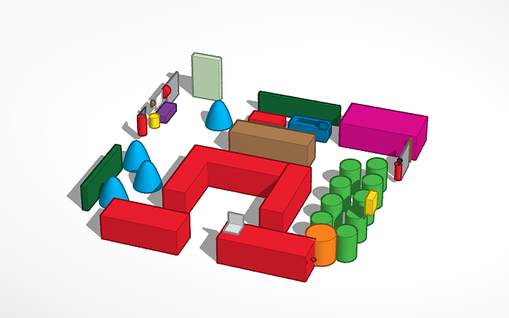 3D design Dickinson Cameron Shop Layout (finished) | Tinkercad